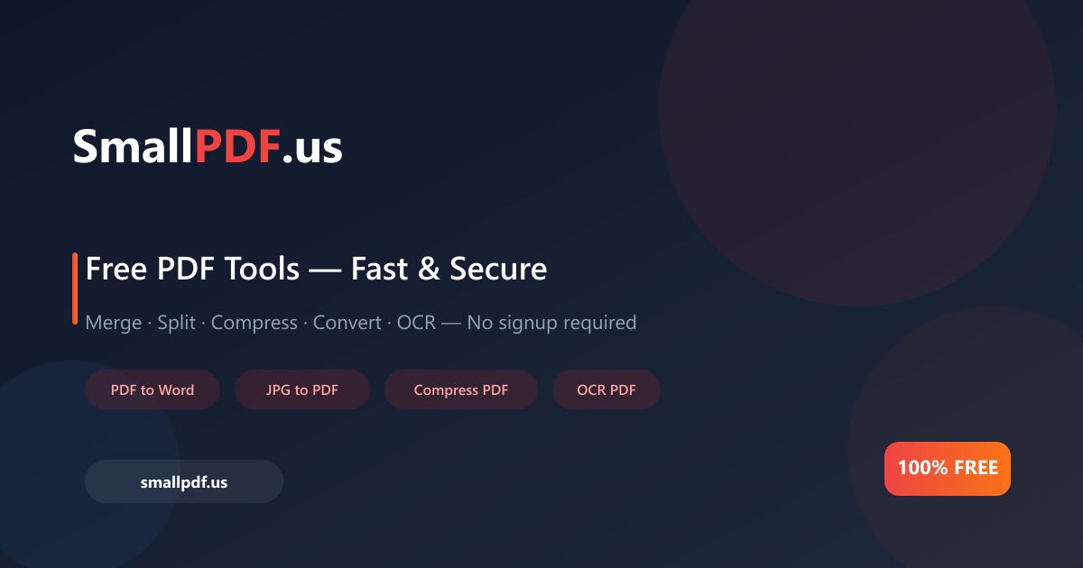 About SmallPDF.us — Our Team, Mission & Values